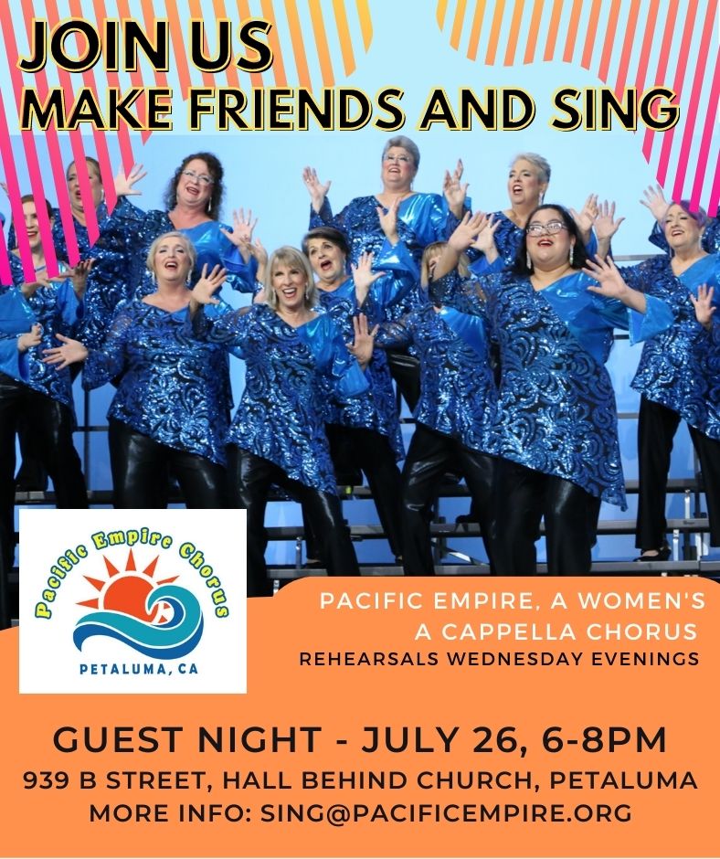 Pacific Empire Chorus - 07/26/2023 6:00pm - Guest Night at PEC-July